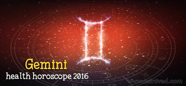 Gemini Health Horoscope Forecast 2016 | AstroVed.com