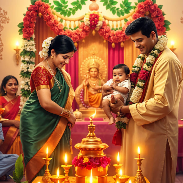 Namkaranam Ceremony Pandit Booking | Baby Naming Ceremony