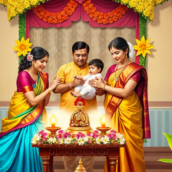 Namkaranam Ceremony Pandit Booking | Baby Naming Ceremony