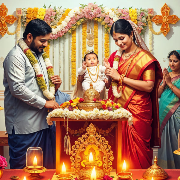 Namkaranam Ceremony Pandit Booking | Baby Naming Ceremony